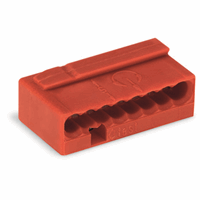 Wago micro lasklem 8-voudig 0,6-0,8mm² rood per 50 stuks (243-808 ...