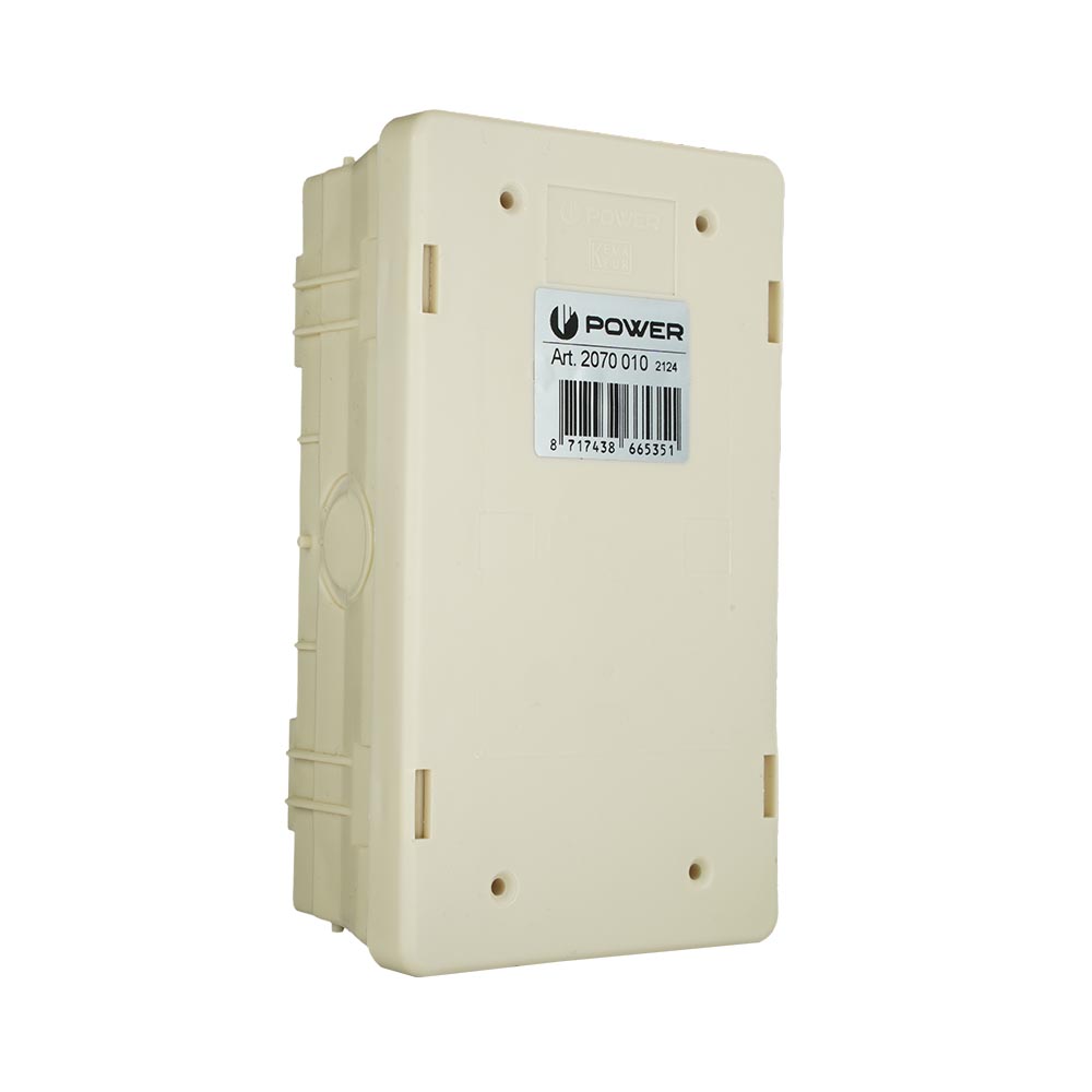 Power Universele lasdoos 73x125 mm wit (2070 010) | Kabel24