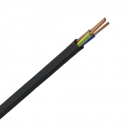 Helukabel VMVL (H05VV-F) kabel 3x0.75 mm2 zwart per meter | Kabel24