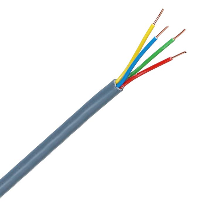 Dynamic signaalkabel Yr 4x0.8mm Dca-s2,d0,a3 grijs per rol 100 meter ...