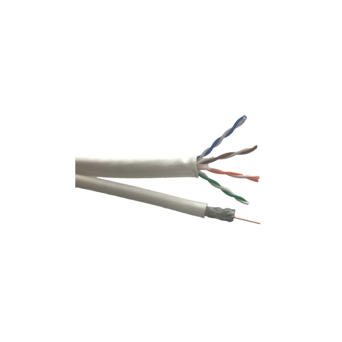 Technetix combi-kabel voor Ziggo (coax) en KPN (CAT6) geschikt 20 meter ...